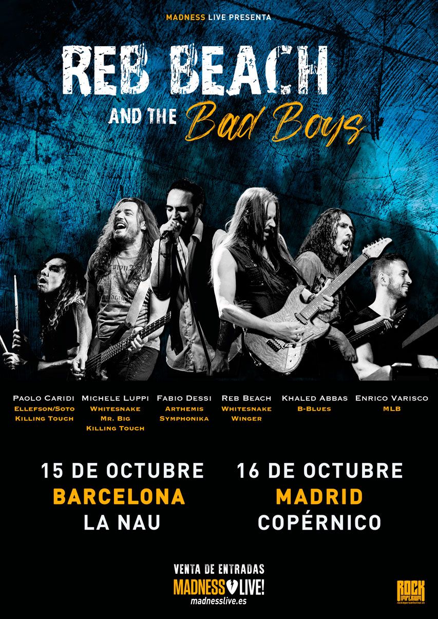 Reb Beach, Guitarrista De Whitesnake Y Winger, En Concierto En España