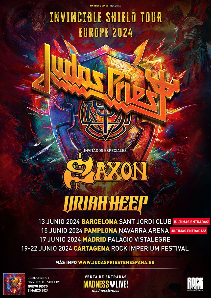 Judas Priest "Invincible Shield Tour Spain" In 2024 - Madness Live!